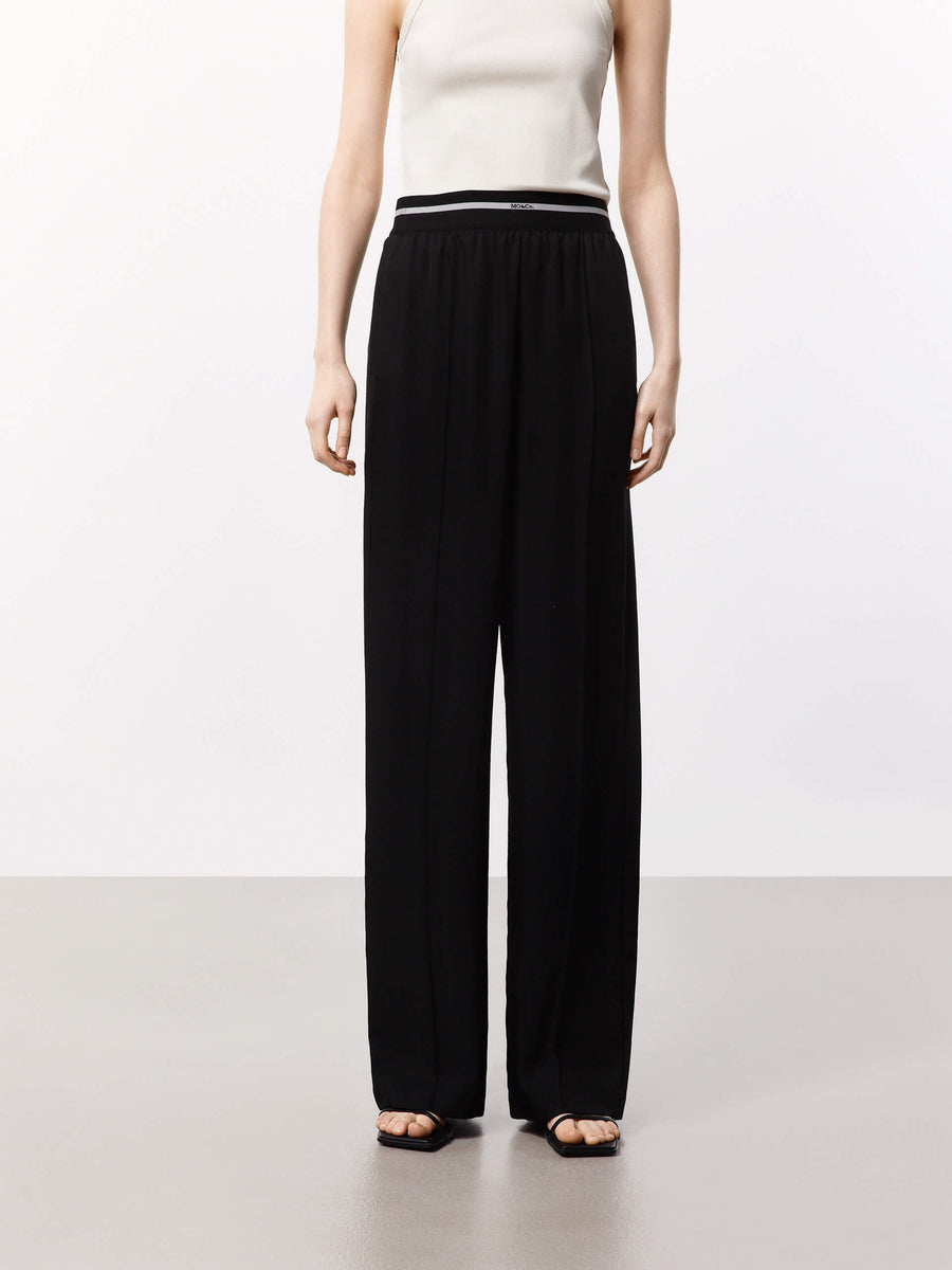MO&Co. Women's Straight Contrast Waist Pants
