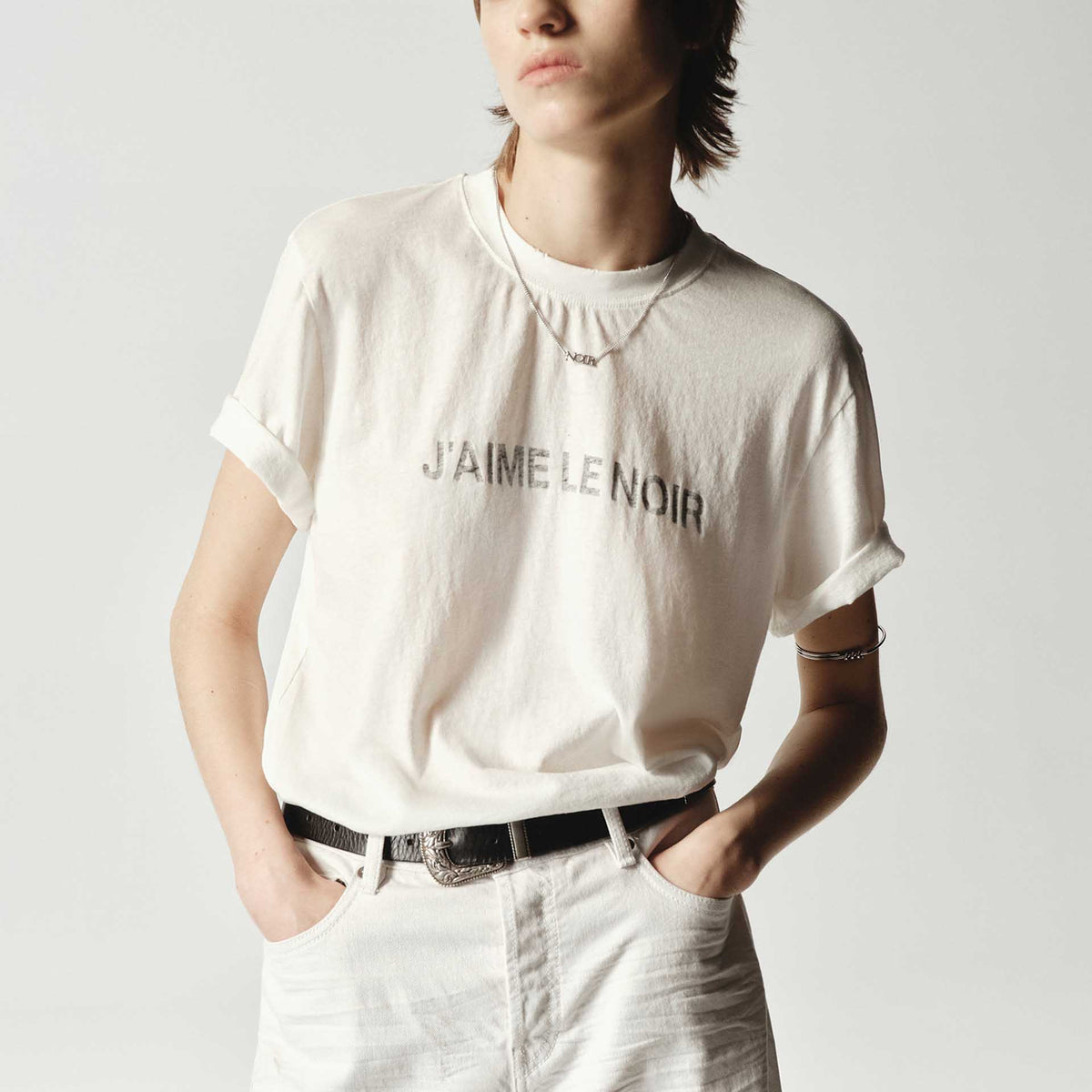 MO&Co. Women's Cotton Front Logo T-shirt