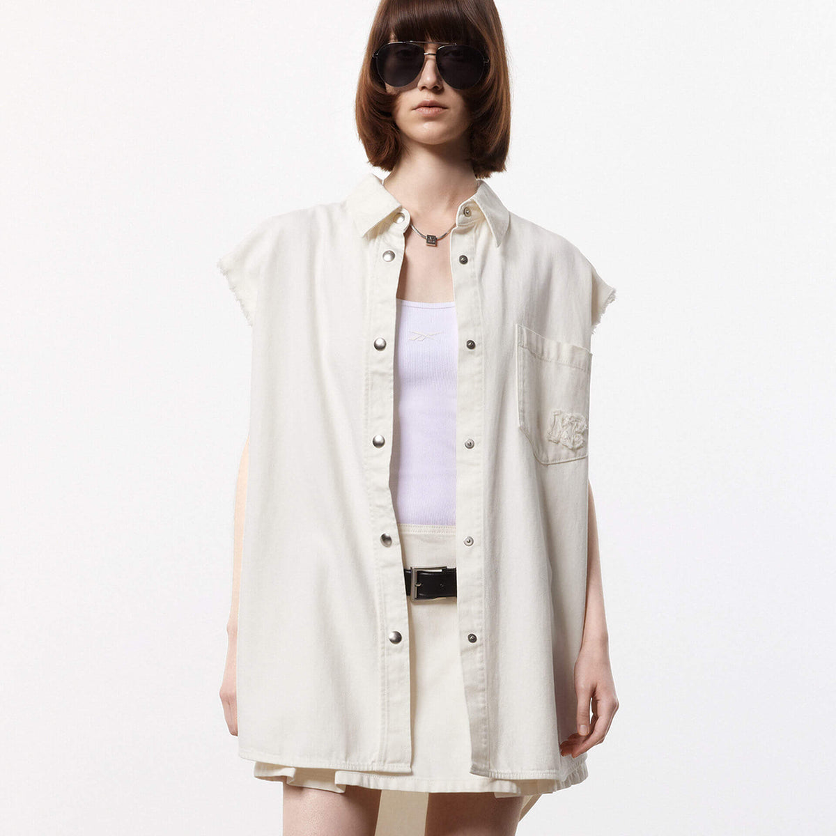 MO&Co. Women's Loose Sleeveless Waistcoat