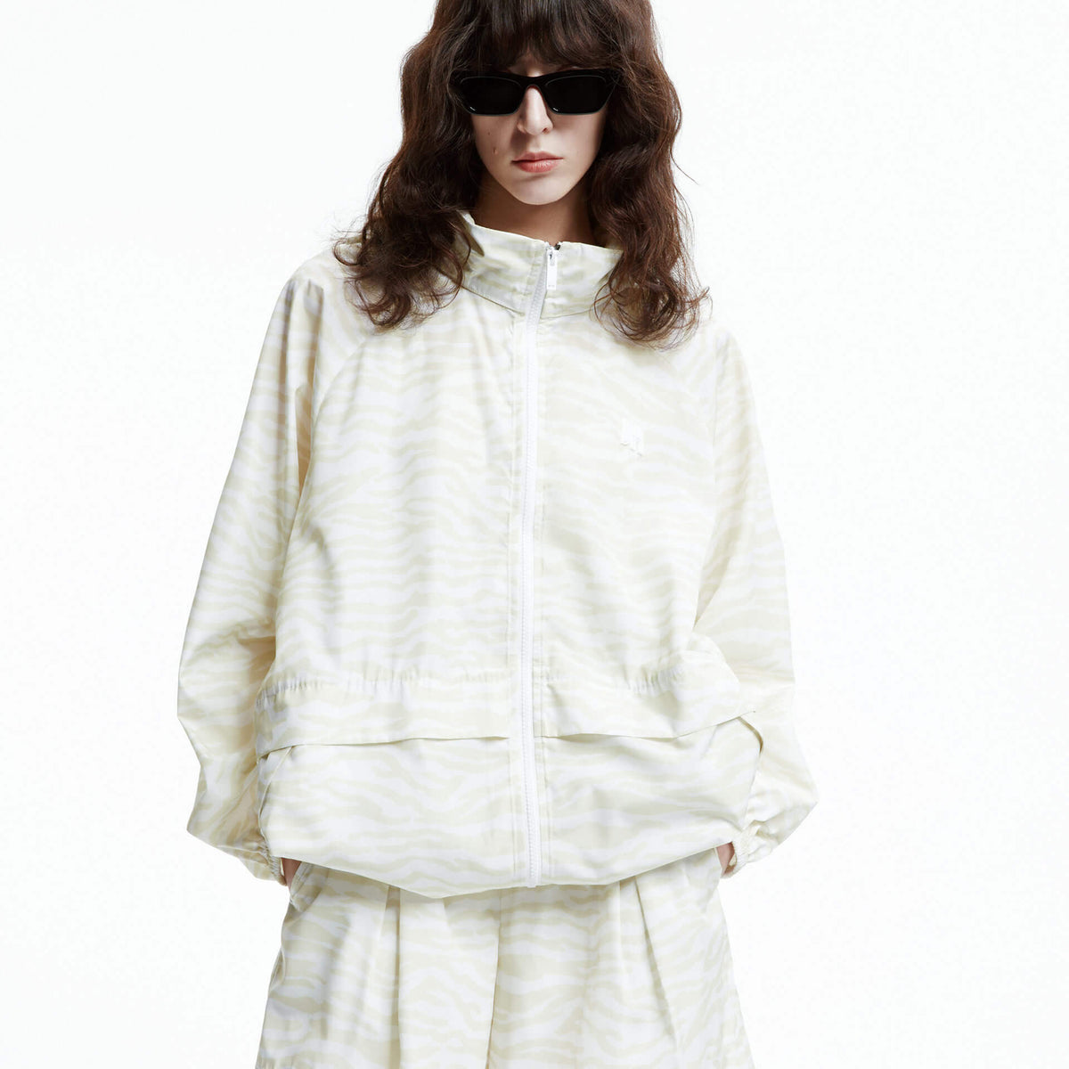 MO&Co. Women's Drawstring Hem Hood Jacket