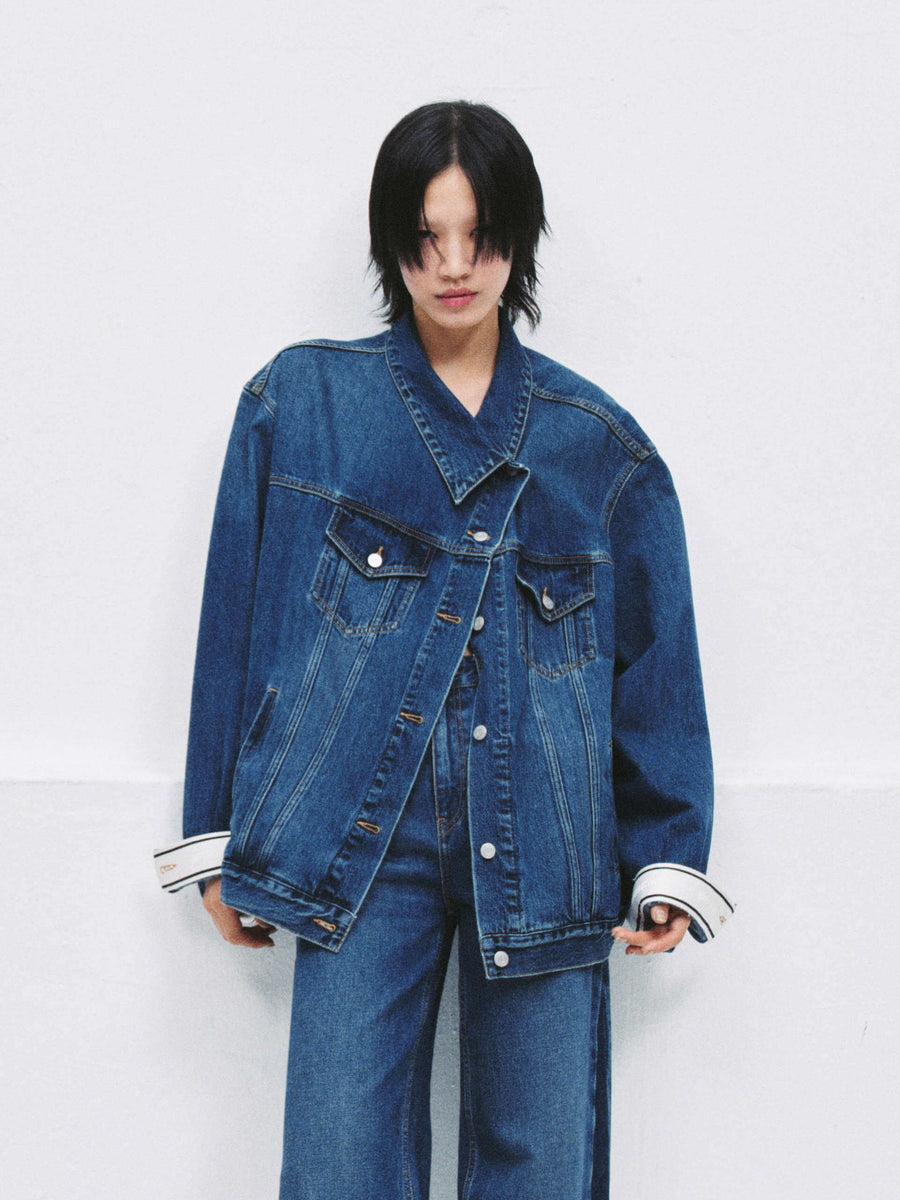 MO&Co. Women's Denim Cotton Jacket