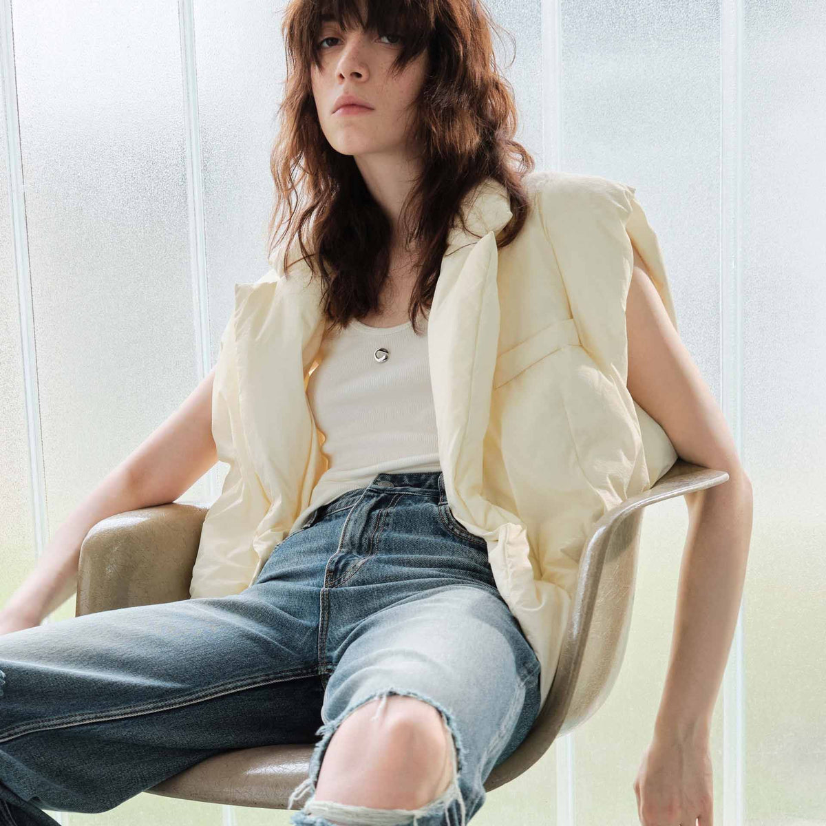 MO&Co. Women's Quilted Goose Down Vest