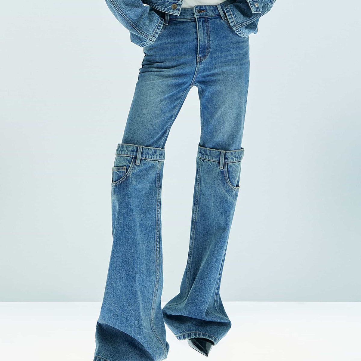 MO&Co. X Coperni Collection | Women's Relaxed Straight Leg Jeans
