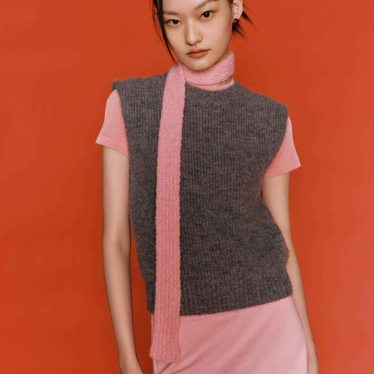 MO&Co. Women's Alpaca Blend Knitted Top