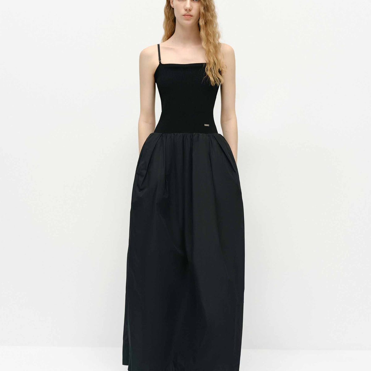 MO&Co. Women's Cocoon Shape Paneled Dress
