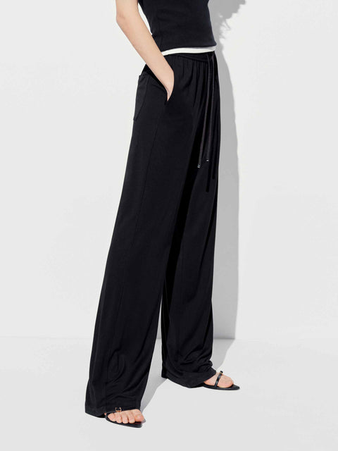 MO&Co. Women's Side Pockets Drawstring Trousers