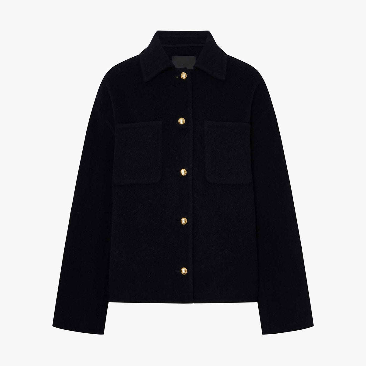 MO&Co. Women's Metal Button Wool Blend Coat