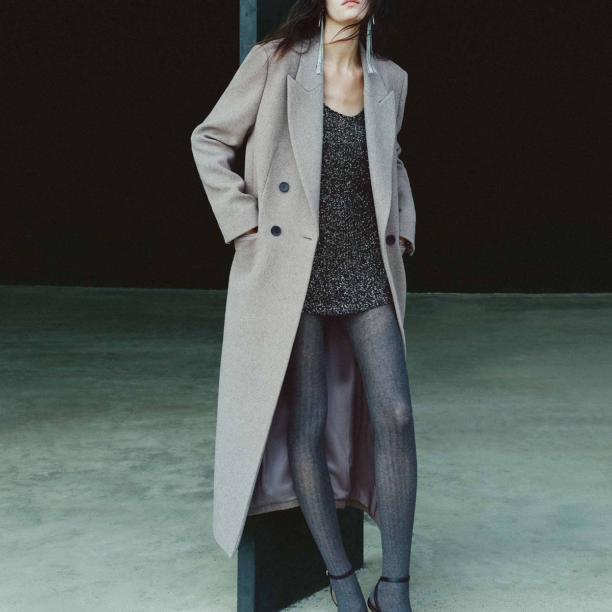 MO&Co. Women's Longline Blazer Overcoat