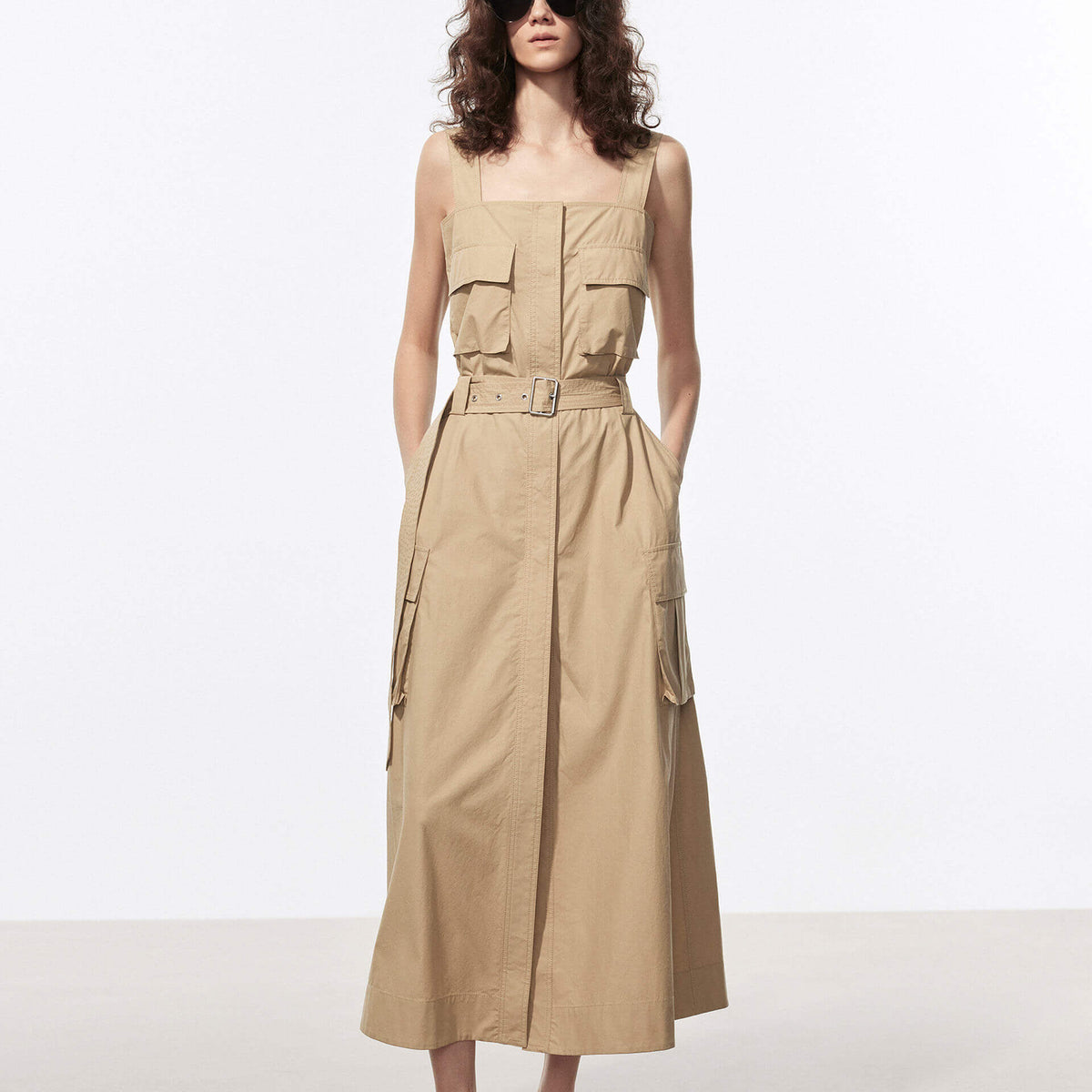 MO&Co. Women's Long Line Cargo Dress