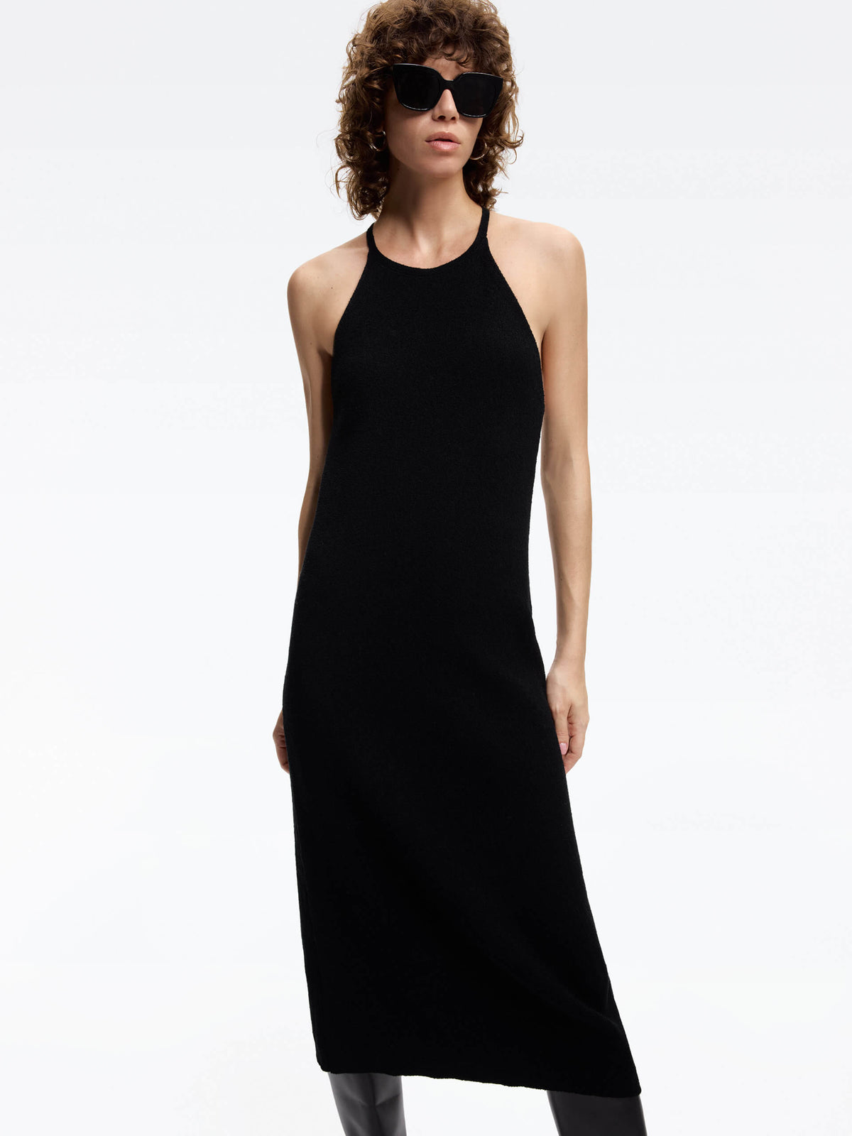MO&Co. Halterneck Chain Back Dress