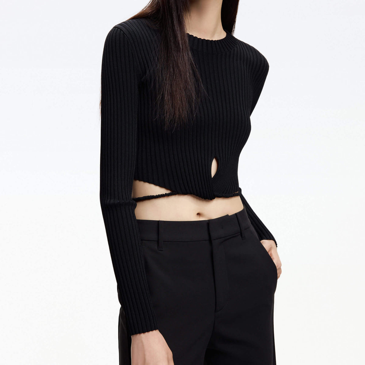 MO&Co. Ribbed Knit Strap Top----United States--US
