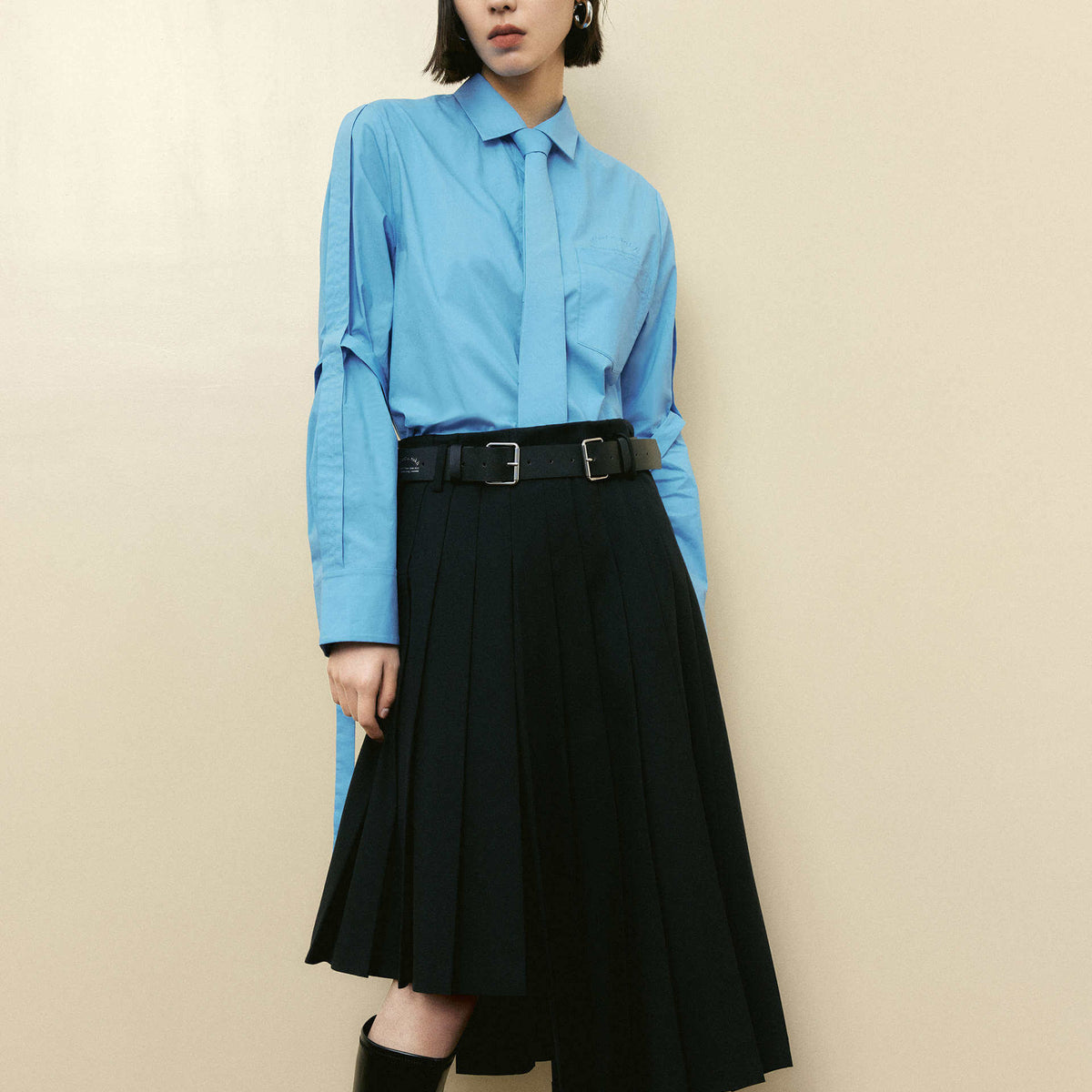 MO&Co. Women's Tie Details Shirt