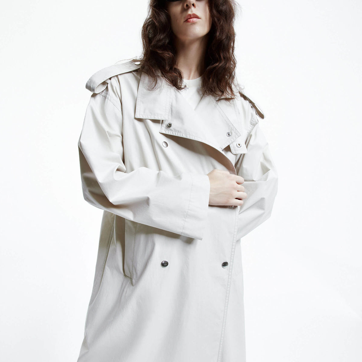 MO&Co. Women's Back Slit Trench Coat