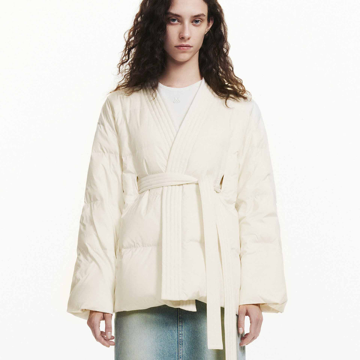 MO&Co. Women's Belted Quilted Down jacket