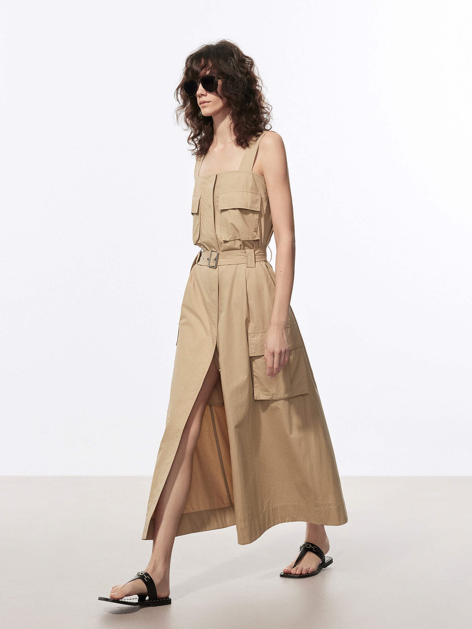 MO&Co. Women's Long Line Cargo Dress