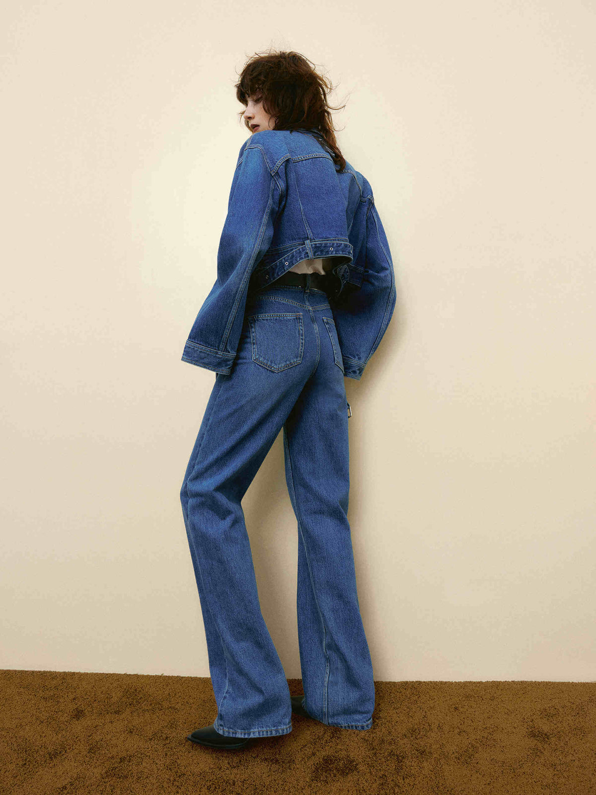 MO&Co. Women's Split Detail Denim Jacket