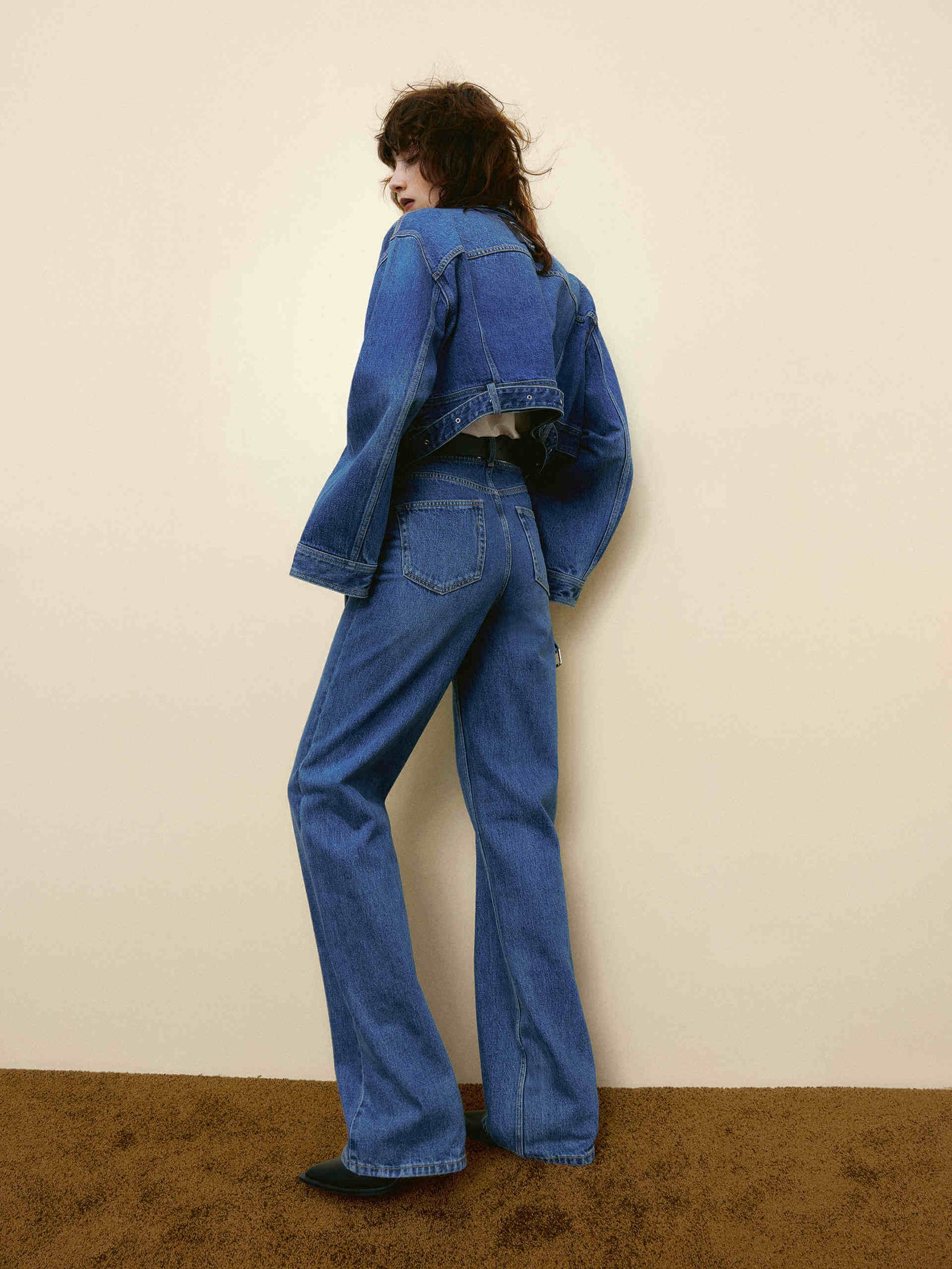 MO&Co. Women's Split Detail Denim Jacket