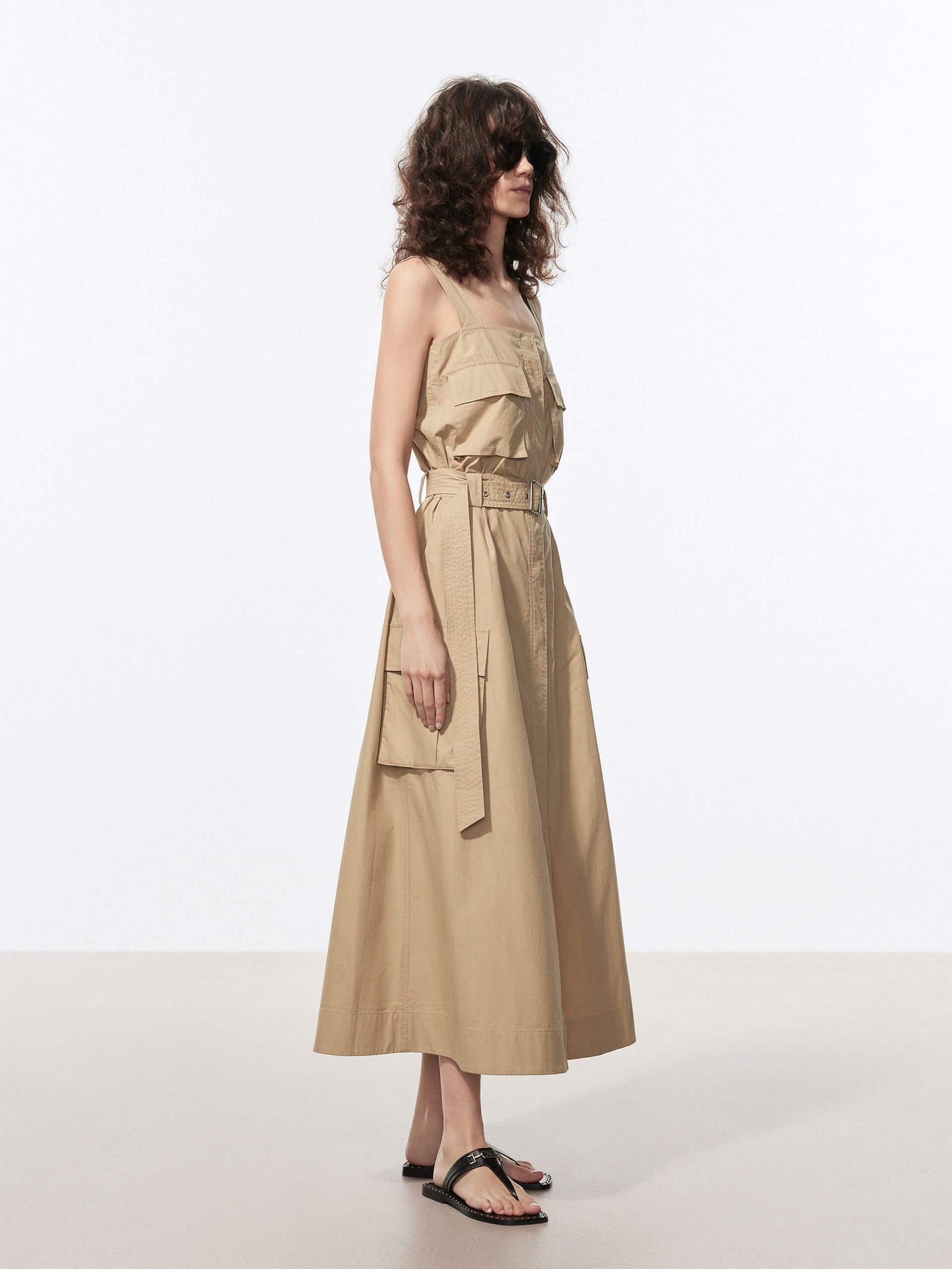 MO&Co. Women's Long Line Cargo Dress