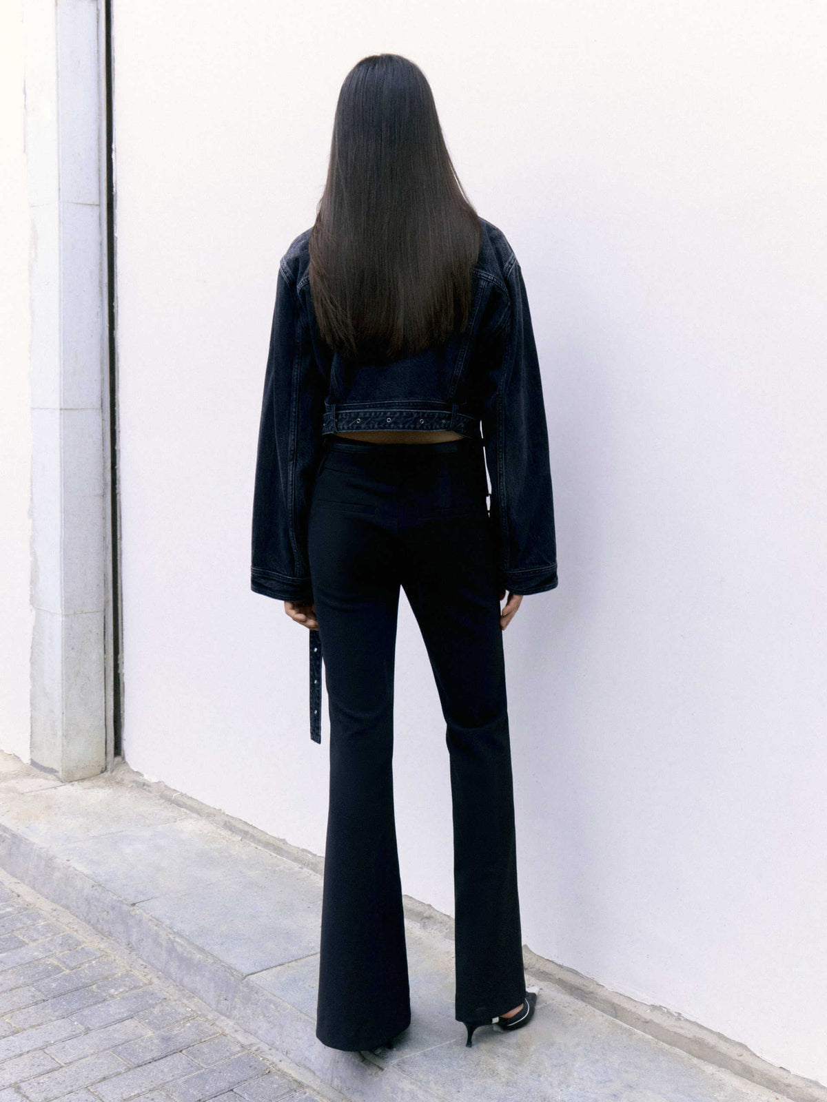 MO&Co. Women's Split Detail Denim Jacket