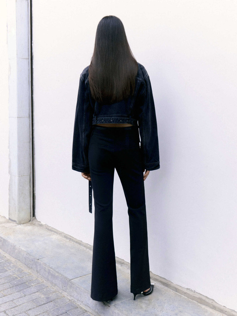 MO&Co. Women's Split Detail Denim Jacket