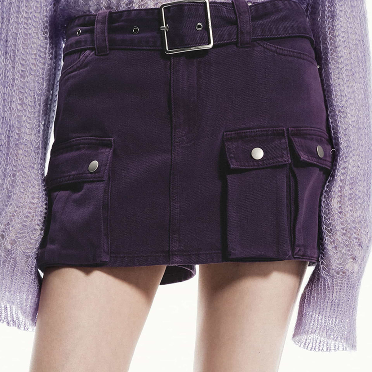 MO&Co. Women's Cargo Pocket Mini Skort