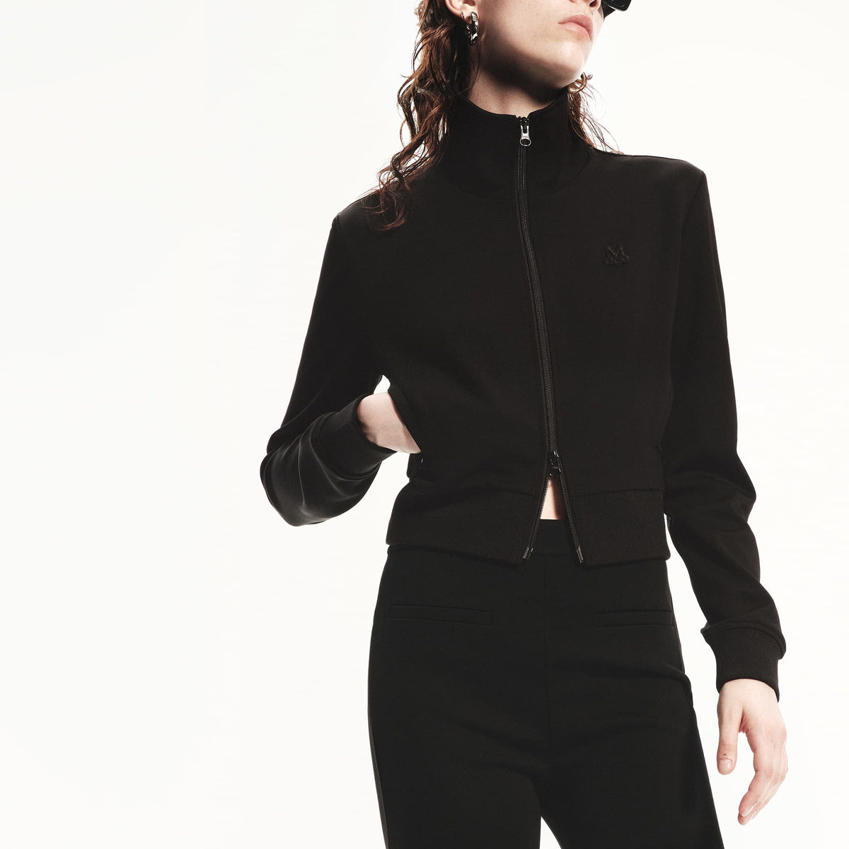 MO&Co. Women's Zip Closure Fitted Jacket