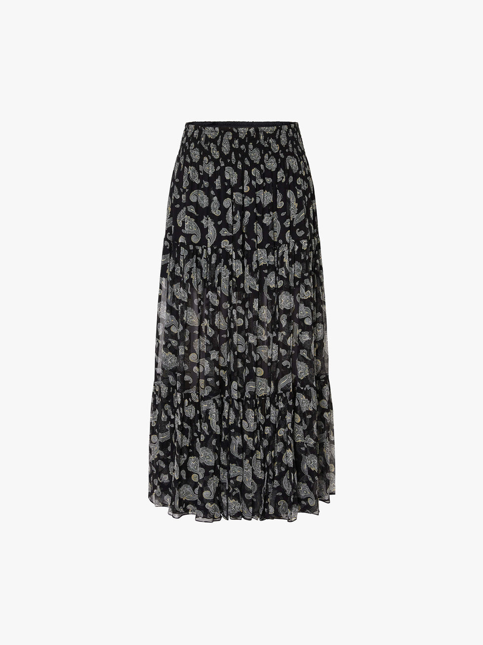 MO&Co. Women's Paisley Print Maxi Skirt