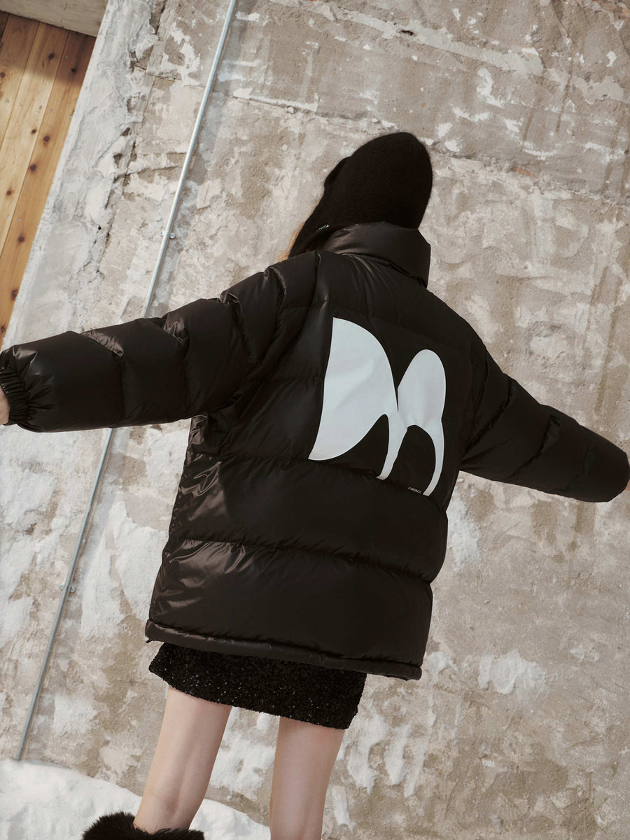 MO&Co.Women Back Logo Puffer Down Jacket