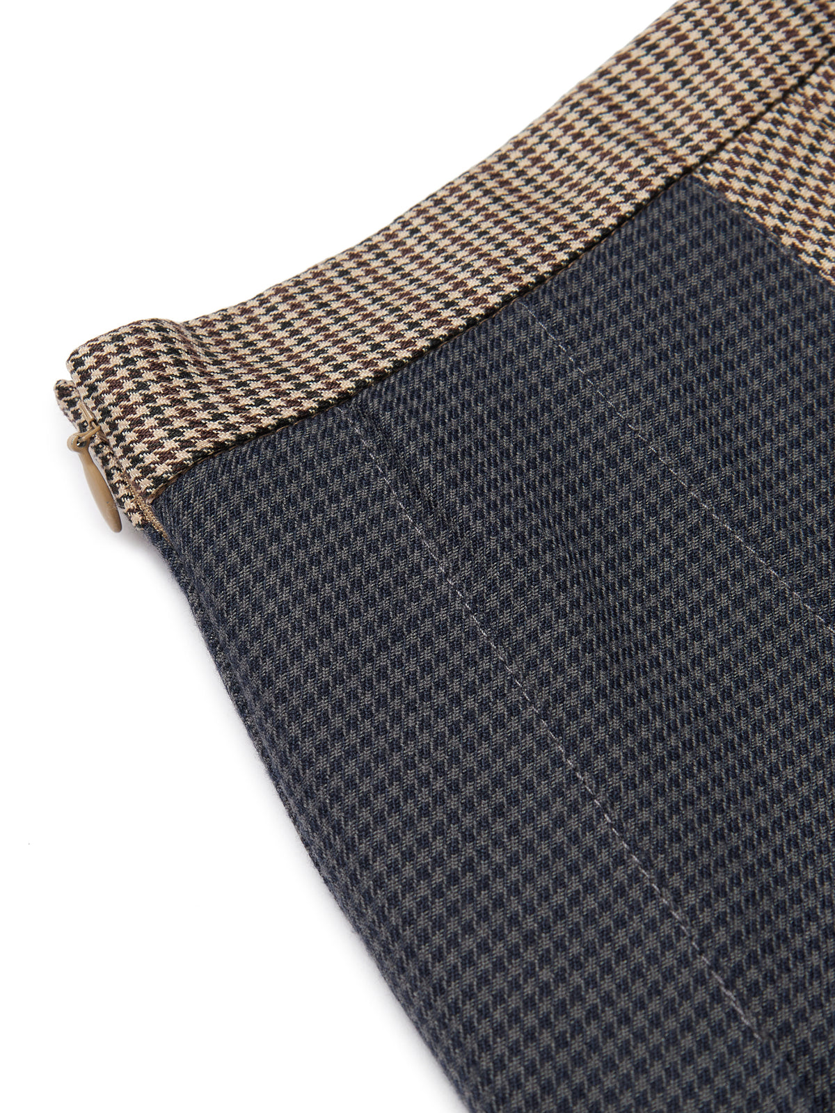 MO&Co. Women's Fake Wrap A-Line Wool Skirt