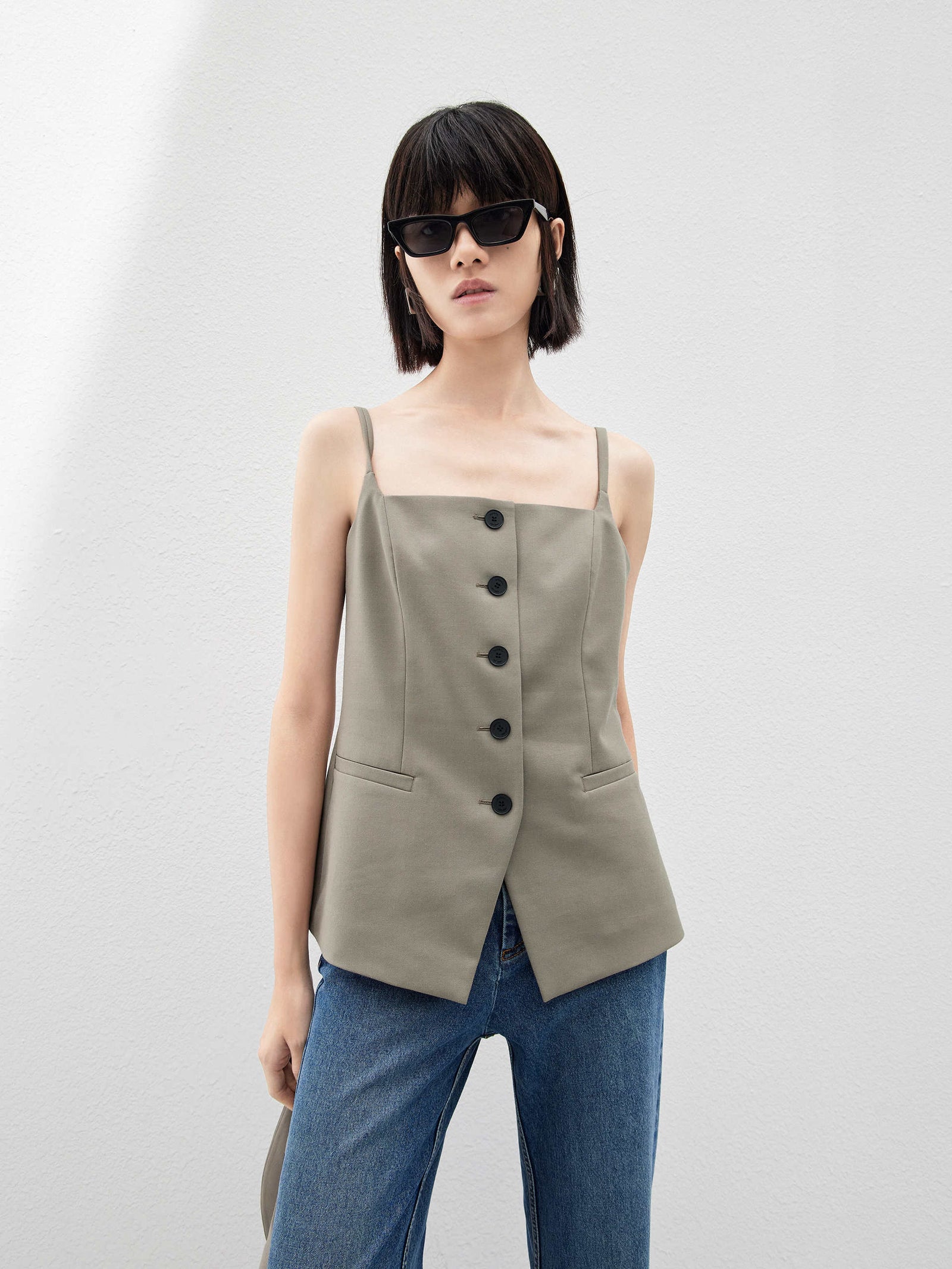 MO&Co. Women's Two Piece Slim Fit Blazer